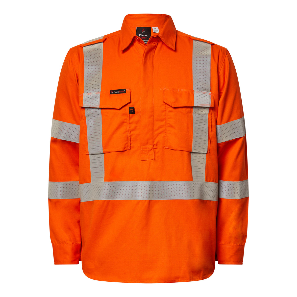 FSV031A-Mens Hrc2 Clos Front Org Shirt – Workwear Branding