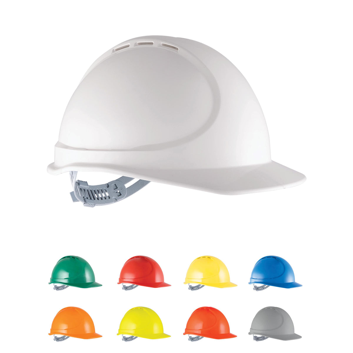 HPFPRGTE03-GTE3 Essential Type 1 ABS Vented Hard Hat with Slide Lock H ...