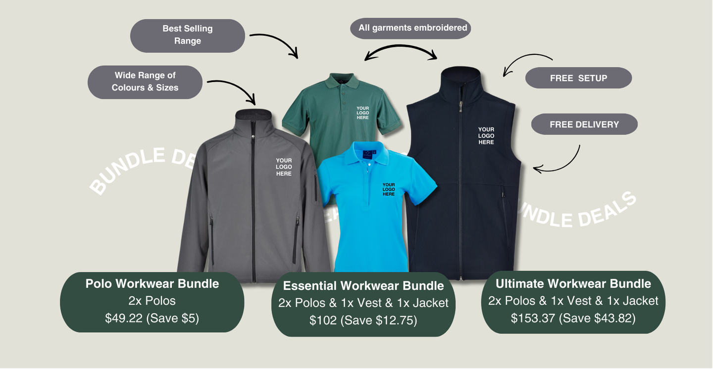 Everything Workwear+Branding | SHOP Australia Wide -LOVE YOUR WORKWEAR ...